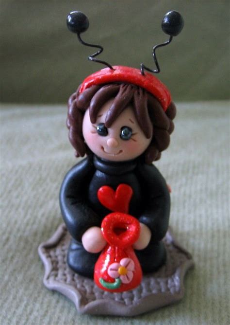 Polymer Clay Halloween Ladybug By Trinasclaycreations On Etsy 2500