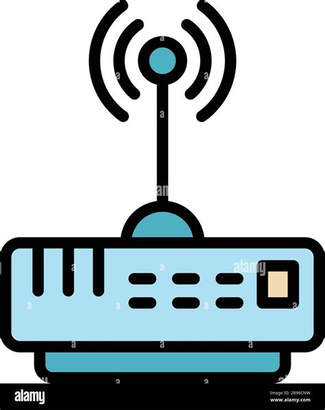 Wifi Router Internet Icon Outline Wifi Router Internet Vector Icon For