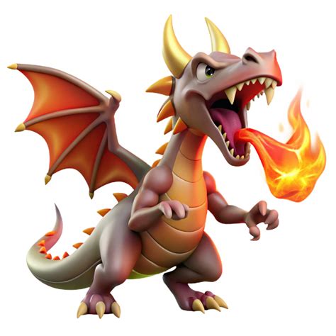Serene Vintage A Ferocious Dragon Breathing Fire High Resolution