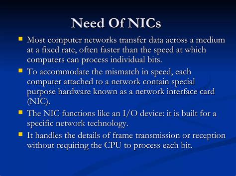 Network Interface Card PPT