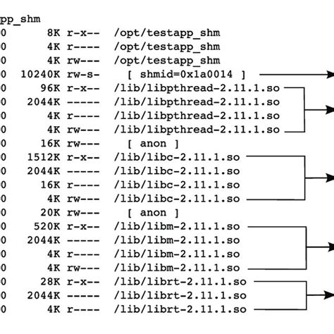 Memory Map Example Captured By Using Pmap Command Download Scientific Diagram