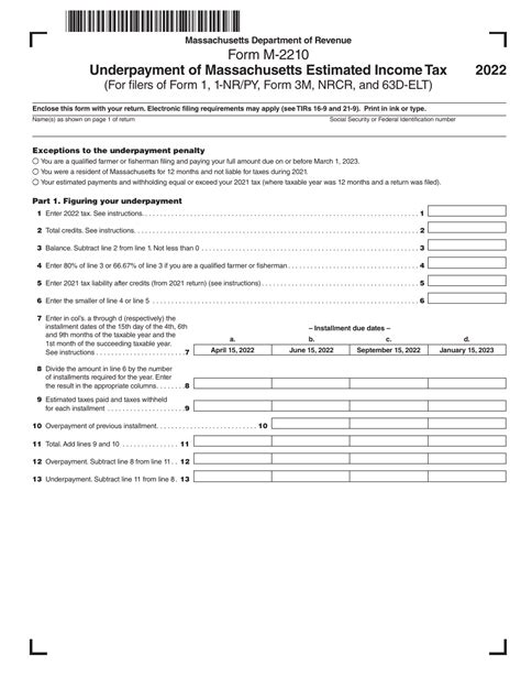 Form M 2210 2022 Fill Out Sign Online And Download Printable Pdf