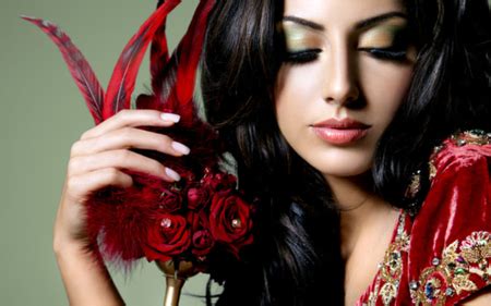 Beauty In Red Models Female People Background Wallpapers On Desktop Nexus Image