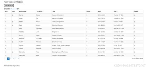 基于bootstrap的jquery动态数据表格插件bootstrap动态表格 Csdn博客