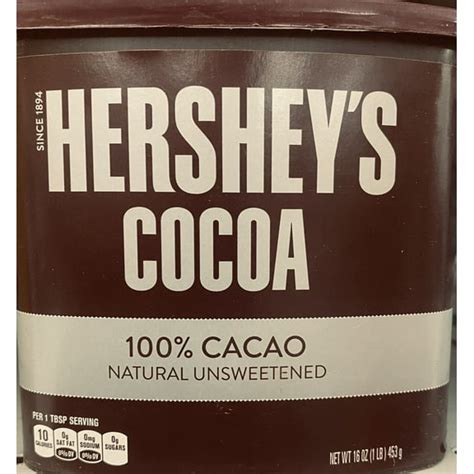 Hersheys Special Dark Cocoa Powder 8 Oz 100 Percent Cacao Baking