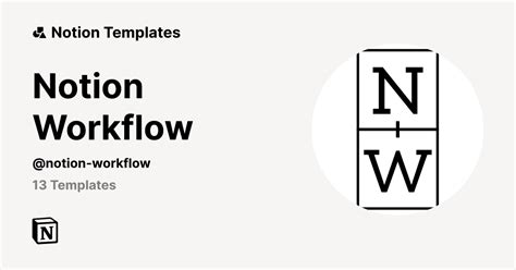 Notion Workflow Template Creator Notion Marketplace