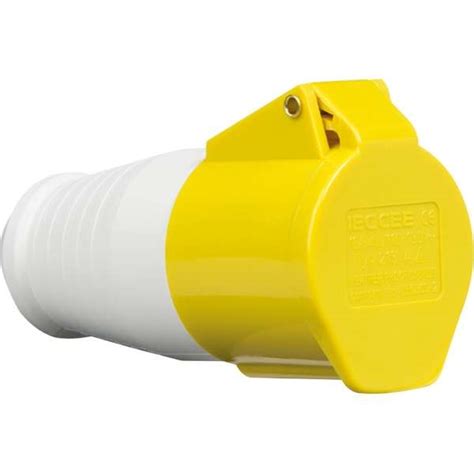 110v 32a Yellow 2 Pin Earth Socket Plug Tops And Adaptors