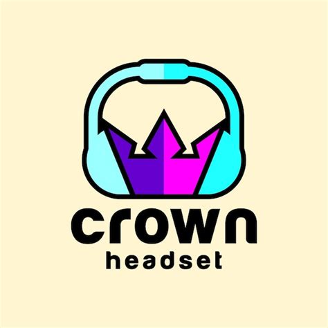 Premium Vector Simple Vector And Modern Crown Headset