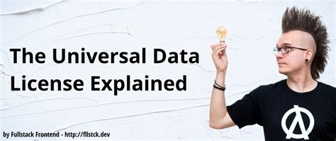 The Universal Data License Explained Dev Community