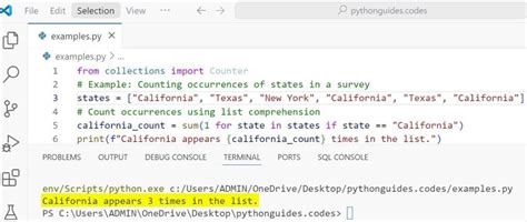 How To Count Occurrences In Python Arrays