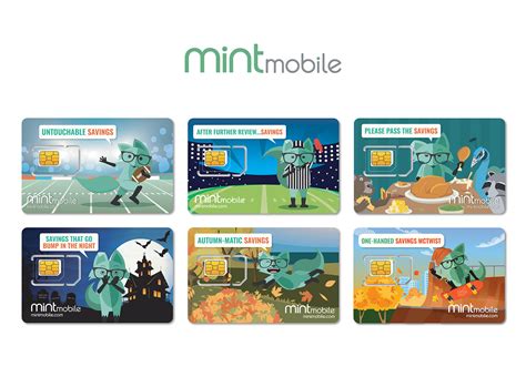 Mint Mobile Fall SIM Cards On Behance