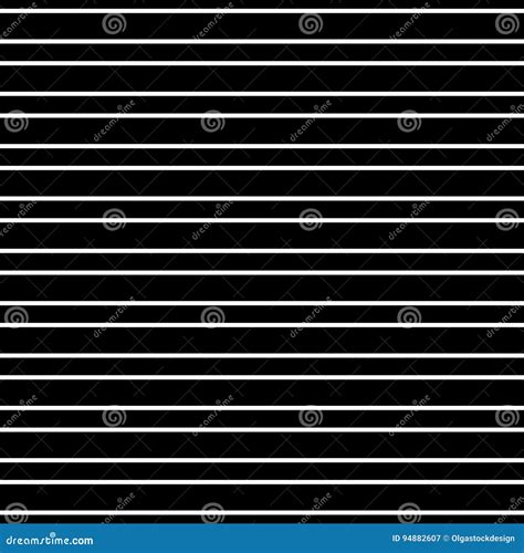 Monochrome Texture With White Horizontal Thin Parallel Lines On Stock Vector Illustration Of