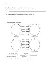Geography Lab 2 Answers Pdf Lab One Answer Sheet Lab One Earth Sun Relationships Lab Date