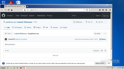 Malware Analysis Https Github Pankoza Pl Leaked Malwares Malicious Activity Any Run