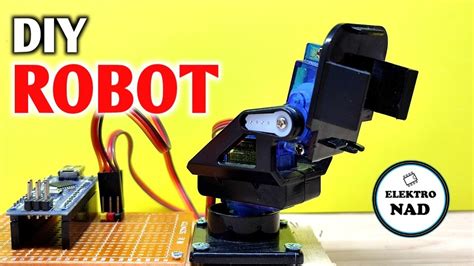 Cara Membuat Robot Servo Robot Arm Arduino Project Youtube