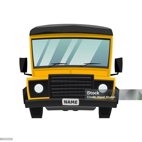 만화 평면 학교 버스 또는 트럭 벡터 일러스트 레이 션입니다 관광에 대한 스톡 벡터 아트 및 기타 이미지 관광 교통수단 디자인 Istock