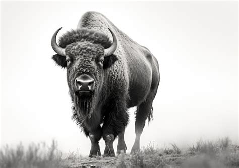 A Bison Is A Large Bovine In The Genus Bison Premium Ai Generated Image