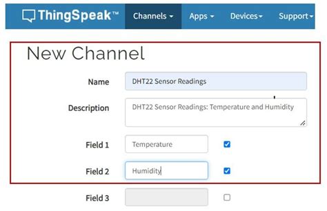 Raspberry Pi Pico Send DHT DHT Sensor Readings To ThingSpeak