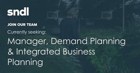 Sndl Inc On Linkedin Manager Demand Planning And Ibp