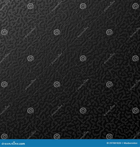 Organic Tactile Embossed Wavy Texture Abstract Black Monochrome Reaction Diffusion Turing