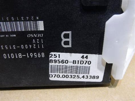 [used]engine Control Unit Ecu Toyota Passo 2010 Dba Kgc30 Be