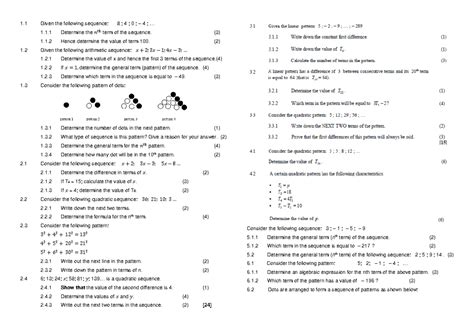 Gr Number Patterns Revision Questions And Solutions Studocu