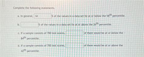 Solved Complete The Following Statements A In General