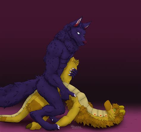 Rule 34 Absurd Res Canid Canine Canis Dragon Duo Female Fluffy Flute