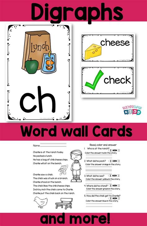 Ch Digraph Activities Print And Digital