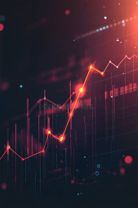 Dynamic Business Growth Visualization With Rising Graphs And Data Analysis Stock Illustration