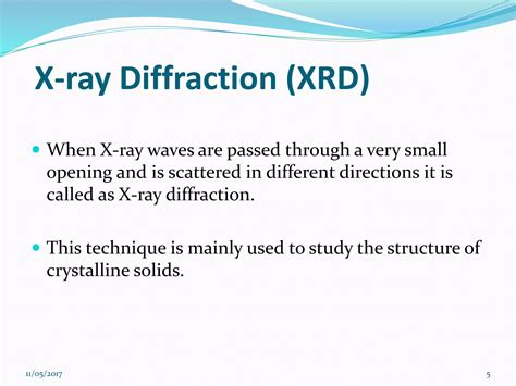 X Ray Diffraction Ppt