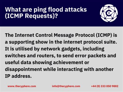 Ping Flood Attacks Cyphere