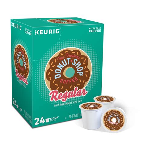 Donut K Cups 24 Regular Medium Roast Keurig Coffee Pods