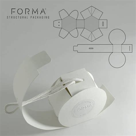 Forma Structural Packaging Creative Origami Design On White Box