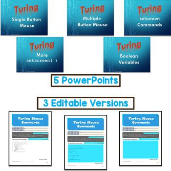 Coding And Controlling The Mouse In Turing Editable Resource Package