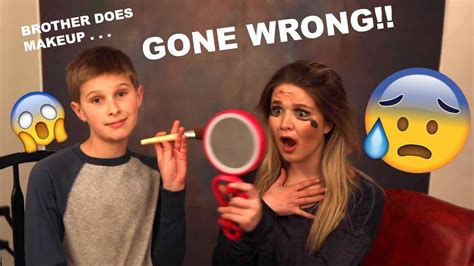 Brother Does My Makeup Gone Wrong Youtube Brother Does My Makeup Gone Wrong Youtube