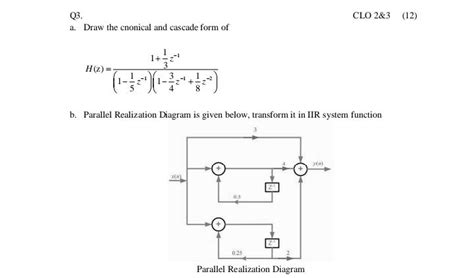 Solved Clo 2and3 12 Q3 Draw The Cnonical And Cascade Form