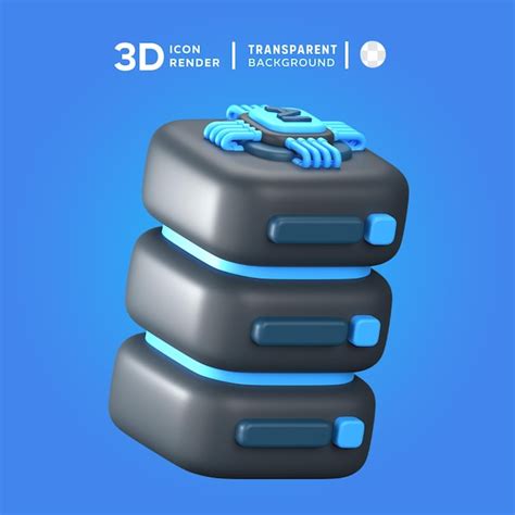 Premium Psd Psd Ai Server 3d Illustration
