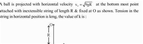 [answered] A Ball Is Projected With Horizontal Velocity V 9gr At The Kunduz