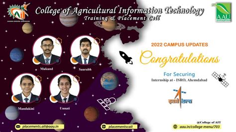 placements college of ait anand agricultural university on linkedin caitaau aau icar
