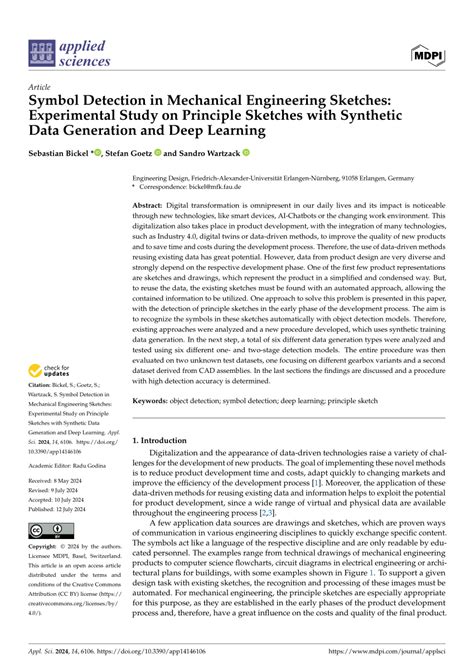 PDF Symbol Detection In Mechanical Engineering Sketches Experimental