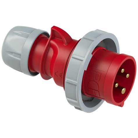 PCE Trailing Commando Plug 16A 3P E 415V IP67 0142 6