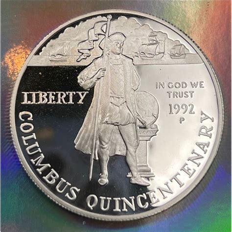1992 P Commemorative Proof Dollar Christopher Columbus Quincentenary