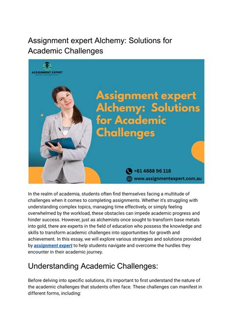 Ppt Assignment Expert Alchemy Solutions For Academic Challenges