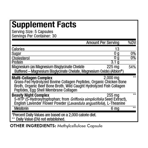 Code Age Multi Collagen Beauty Night 6 Mg Village Green Apothecary