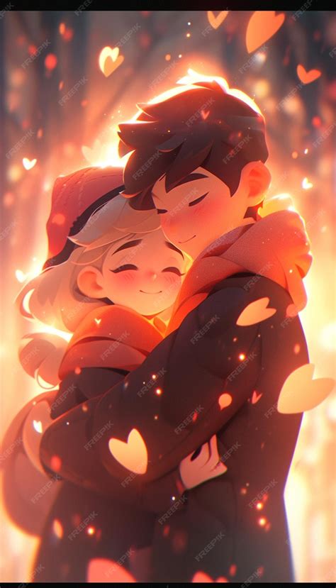 Two People Hugging Anime