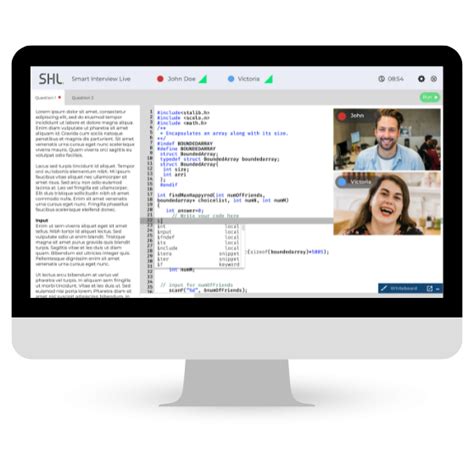 Smart Interview Live Coding Coding Interview Tool Shl