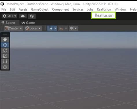 if the installation is successful a reallusion tab will be available in the menu bar