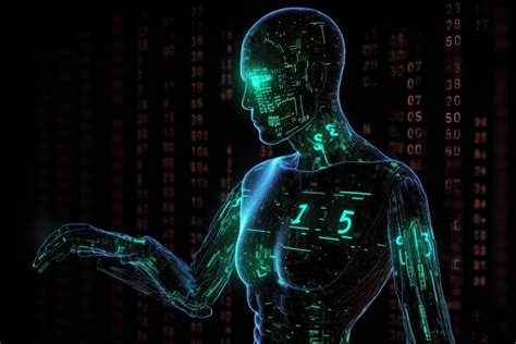 Premium Ai Image Ai Web Human Matrix Robot Concept A Coding Revolution