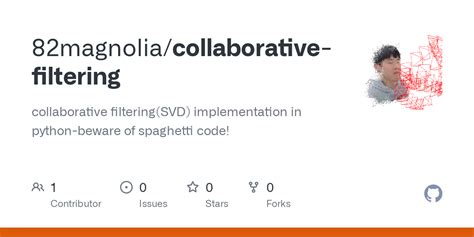 Github 82magnoliacollaborative Filtering Collaborative Filtering